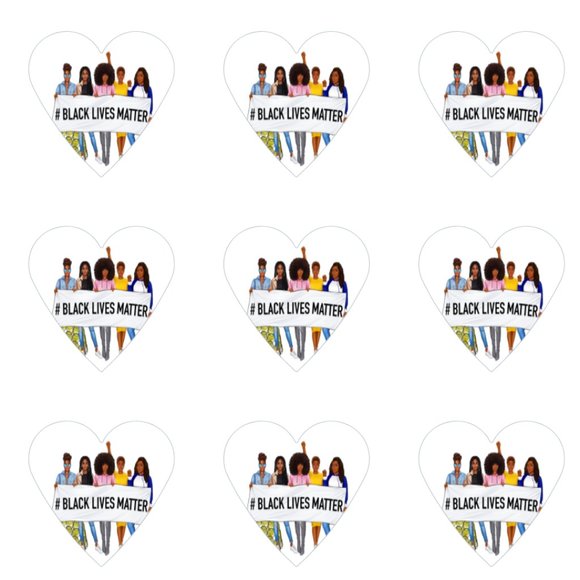 Office | Blm Stickers Heart Black Lives Matter Heart | Poshmark
